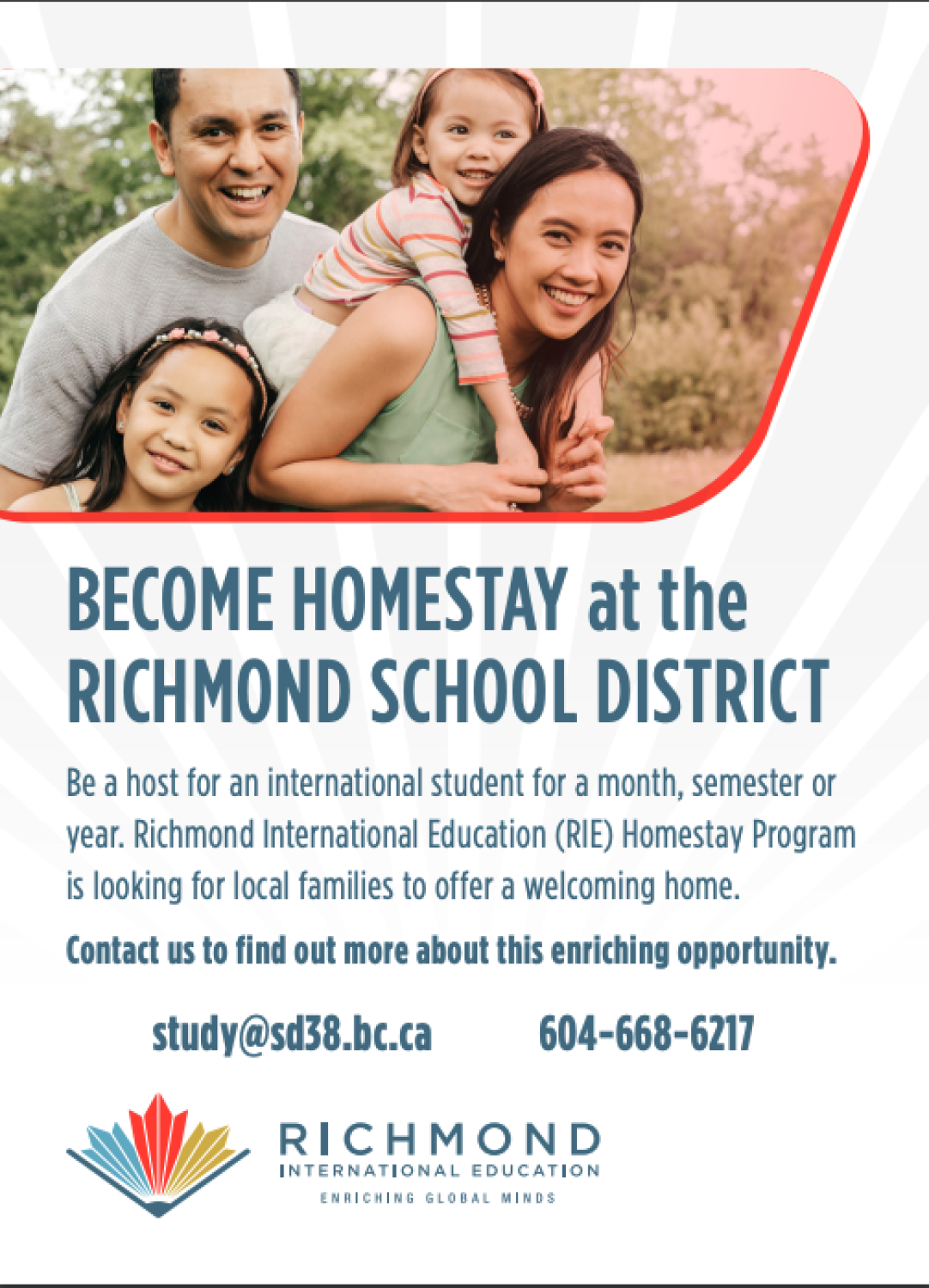 RIE Homestay Opportunities | Cook Elementary School